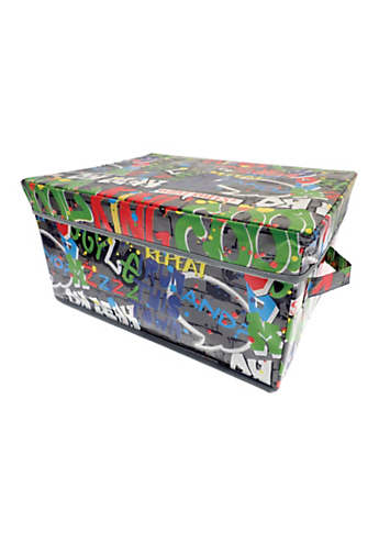 Pack of 2 Graffiti World Pop Up Storage Boxes by Beamfeature | Look Again