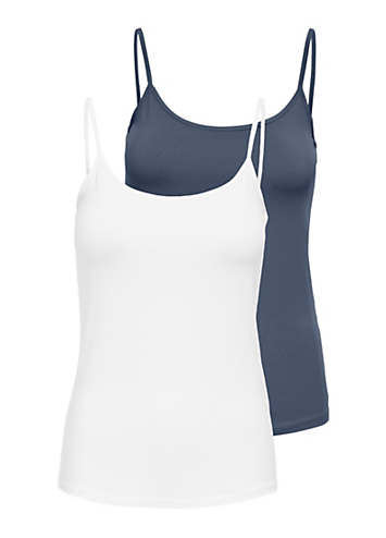 Pack of 2 Spaghetti Strap Tops by Only | Look Again