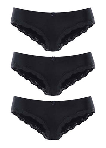 Pack of 3 Lace Briefs by LASCANA | Look Again
