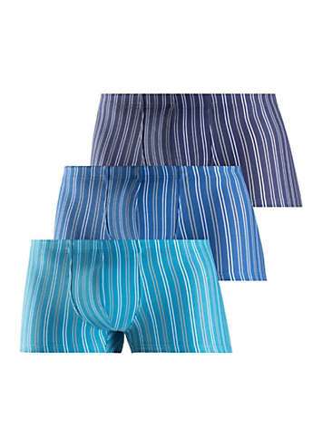 Pack of 3 Striped Boxers by Le Jogger | Look Again