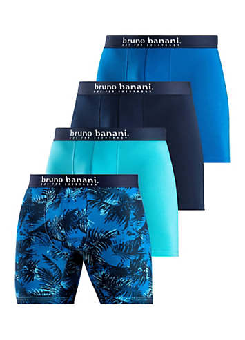 Pack of 4 Long Boxers by Bruno Banani | Look Again