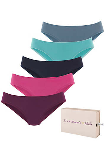 Pack of 5 High Leg Briefs by LASCANA | Look Again