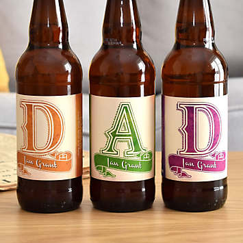 Personalised Craft Beer 3 Pack D-A-D Set | Look Again