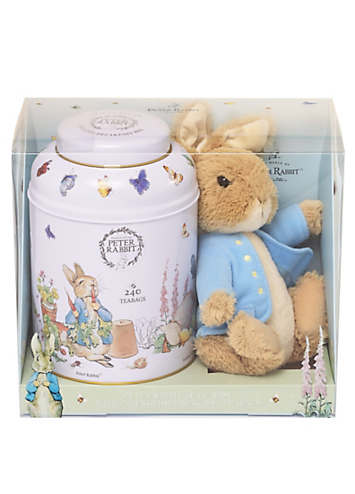 Peter Rabbit Gift Set With Tea Caddy And Plush Toy by New English Teas ...
