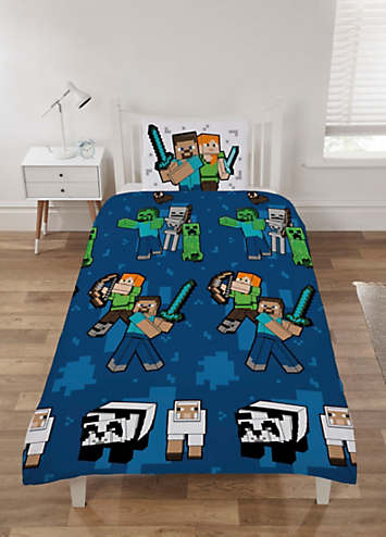 Pixel Friends Single Duvet Cover Set by Minecraft | Look Again