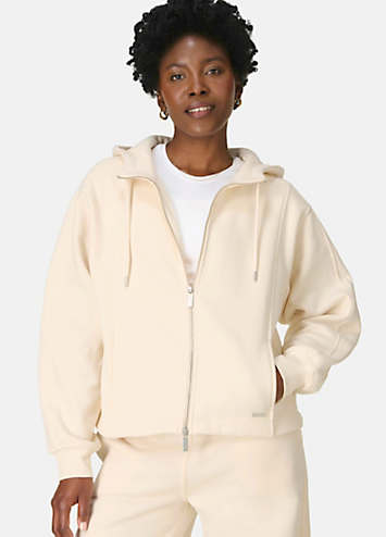 Premium Brushed Zip Through Hoodie by Sweaty Betty | Look Again