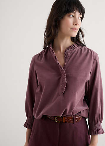 Purple Feather Star Cord Top by Seasalt Cornwall | Look Again