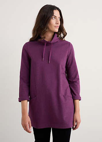 Purple Formative Brushed Back Jersey Tunic by Seasalt Cornwall | Look Again