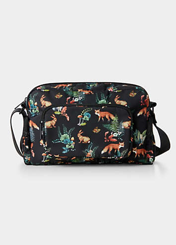 Recycled Content Woodland Fox Crossbody Bag by Joe Browns | Look Again