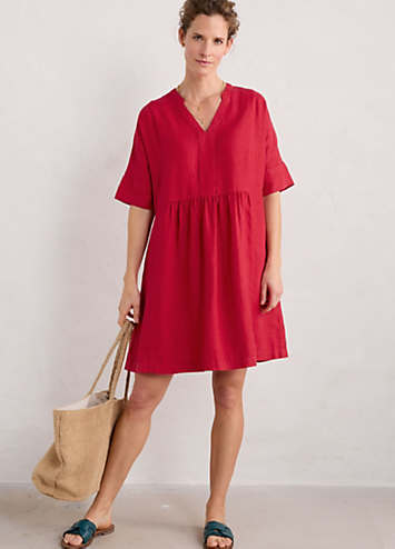 Red Draw Kiln Dress by Seasalt Cornwall | Look Again
