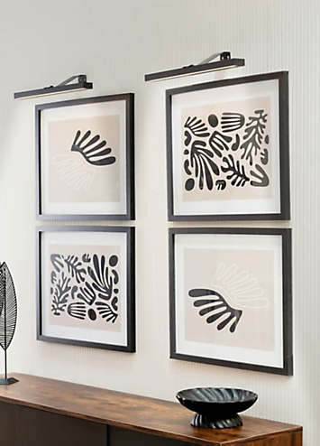 Ryle Matte Black Integrated LED Rechargeable Easy Fit Wall Light by ...