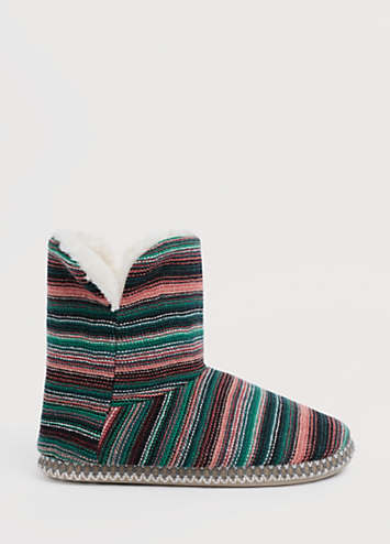 Snooze Slipper Booties - Ripple Marks Squash Multi by Seasalt Cornwall ...