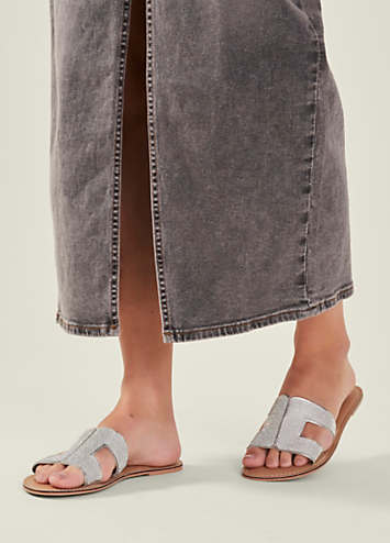 Sparkle Cut Out Sandal Sliders by Accessorize | Look Again