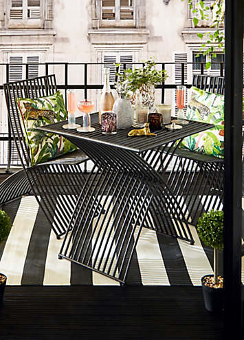 Streetwize Shelby 3pc Black Bistro Set Look Again
