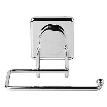 Suction Screw Fix Chrome Plated Toilet Paper Roll Holder by Sabichi Look Again