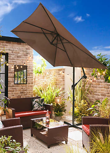 Suntime 2m x 3m Rectangular Hanging Parasol | Look Again