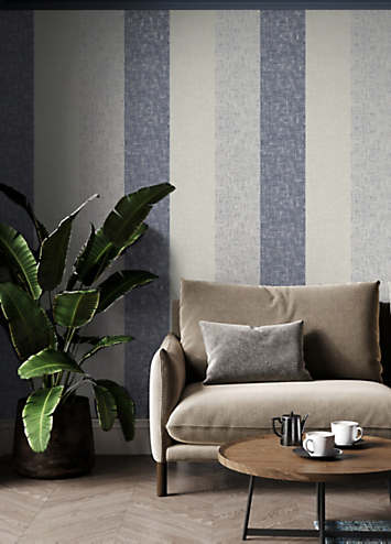 SuperMeadow Stripe Texture Wallpaper by Superfresco | Look Again