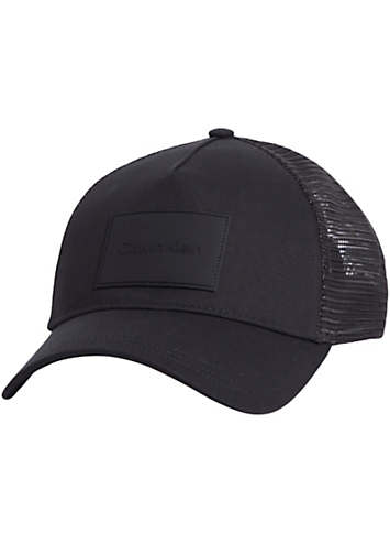 Tonal Rubber Patch Trucker Cap by Calvin Klein | Look Again
