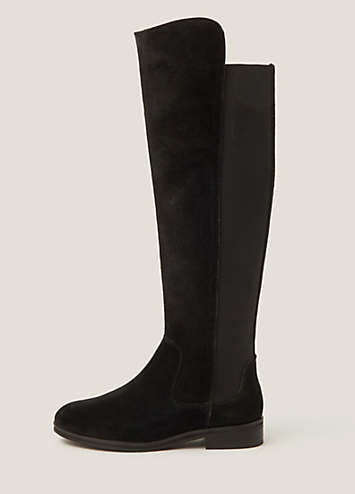 Una Suede Knee High Boots by Monsoon | Look Again