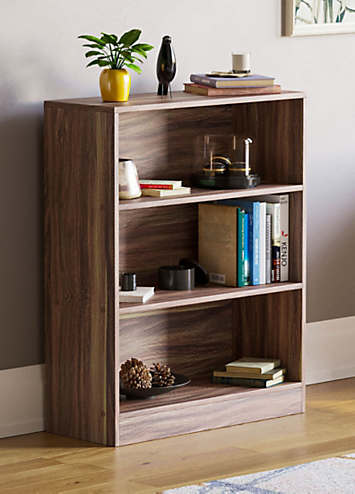 Vida Designs Cambridge 3 Tier Low Bookcase | Look Again
