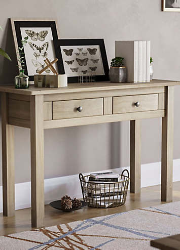 Vida Designs Panama 2 Drawer Console Table | Look Again
