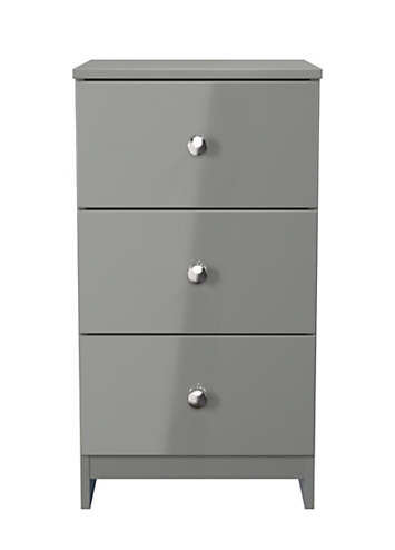 Yarnmouth Ready Assembled 3 Drawer Bedside Look Again