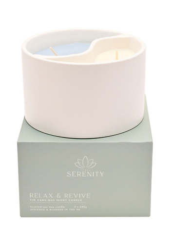 Yin Yan Relax & Revive Ceramic Candle 650g by Serenity | Look Again