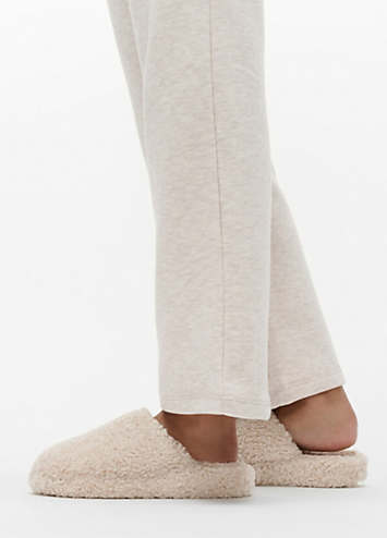 iQushion D-Luxe Padded Teddy Mule Slippers by FitFlop | Look Again