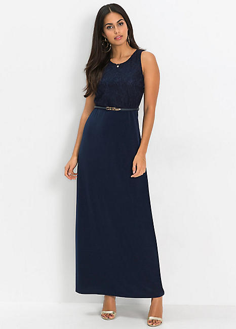 Belted Maxi Dress by bonprix | Look Again