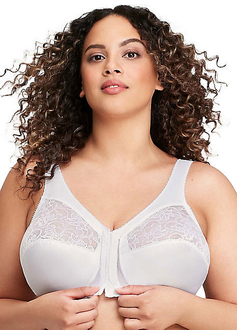 Full Figure Plus Size Magiclift Front Close Support Bra By Glamorise