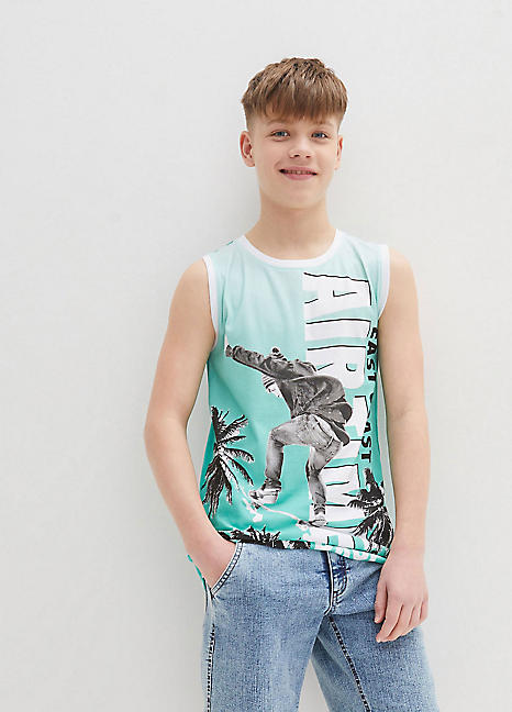 bonprix Kids Skater Sleeveless T Shirt by bonprix