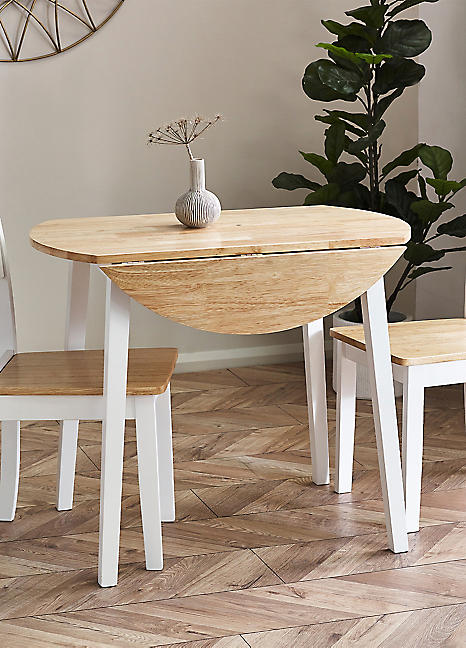 Julian Bowen Linwood Round Drop Leaf Table by Julian Bowen