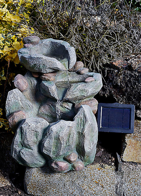 Solar Powered Rock Fall Fountain by Kaleidoscope | Look Again