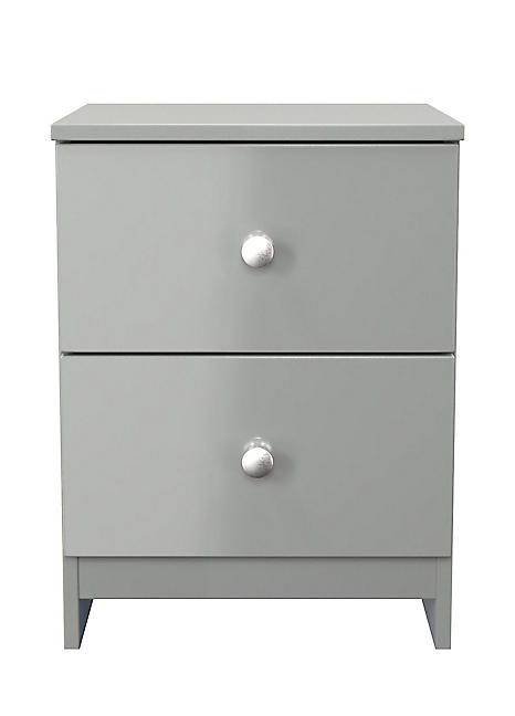 Yarnmouth Ready Assembled 2 Drawer Bedside
