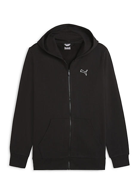 Puma black sweat jackets store
