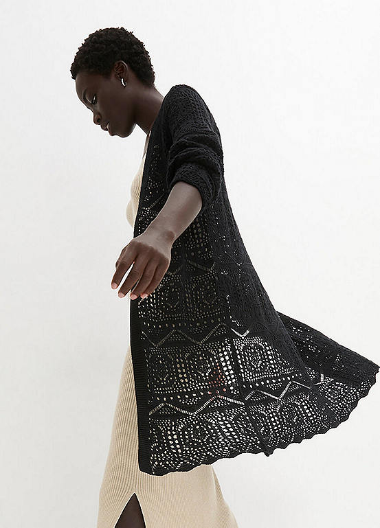 Ajour Knit Cardigan by bonprix | Look Again