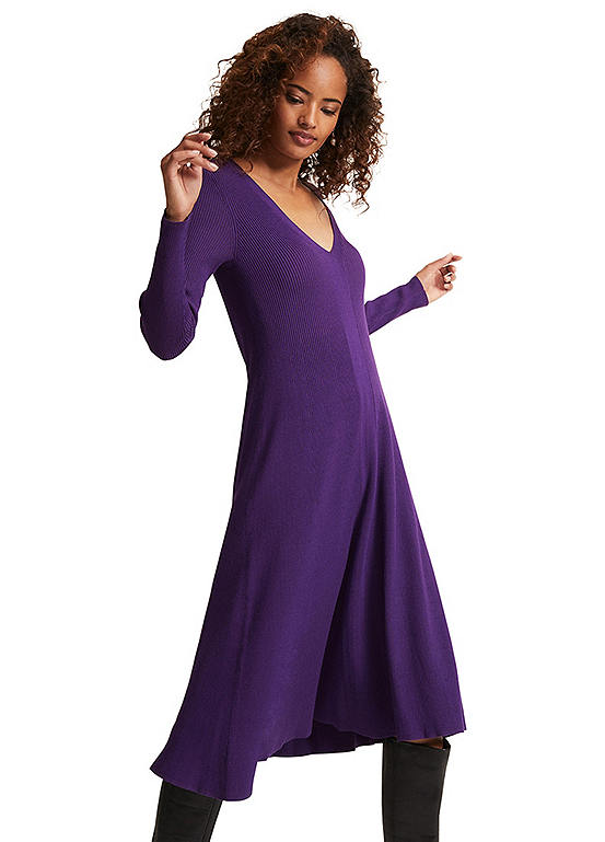 Amberlyn Purple Fit & Flare Midi Dress by Phase Eight | Look Again