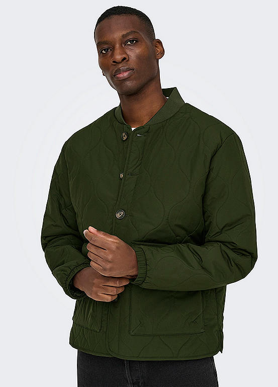 Anton Quilted Jacket by Only & Sons | Look Again