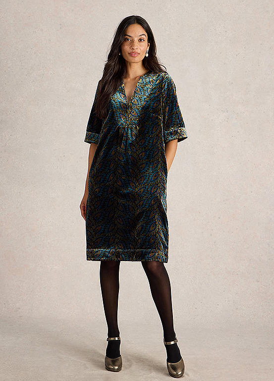 Ash Velvet Mix Dress by White Stuff | Look Again