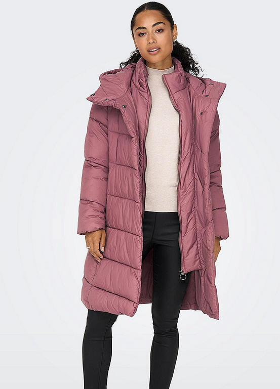 Audrey Quilted Coat by Only | Look Again