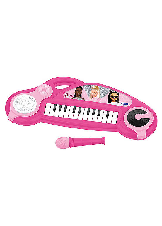 Barbie Fun Electronic Keyboard with Lights and Microphone by Lexibook ...