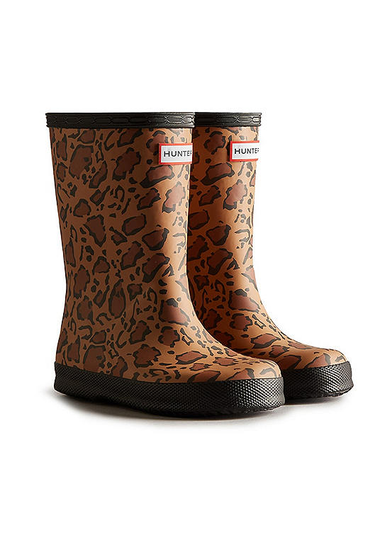 Big Kids Original Leopard Print Boots by Hunter | Look Again