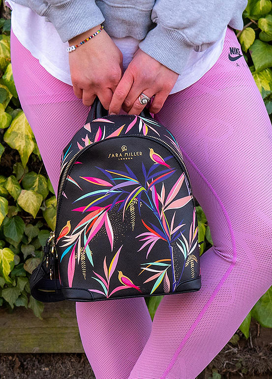 Black Bamboo Mini Backpack by Sara Miller | Look Again