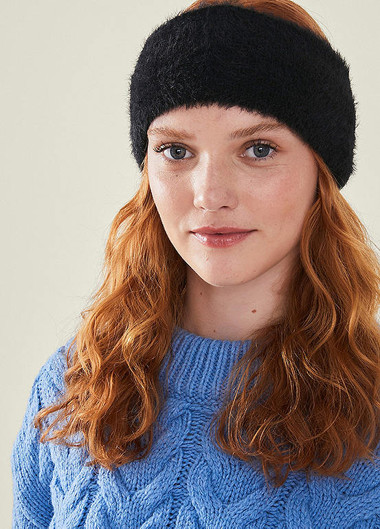 Black Fluffy Bando by Accessorize | Look Again