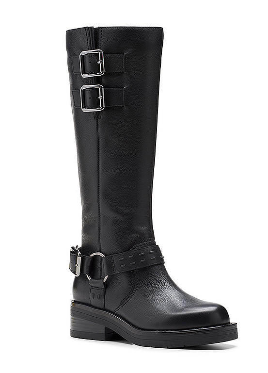 Black Rebelle Long Boots by Clarks | Look Again