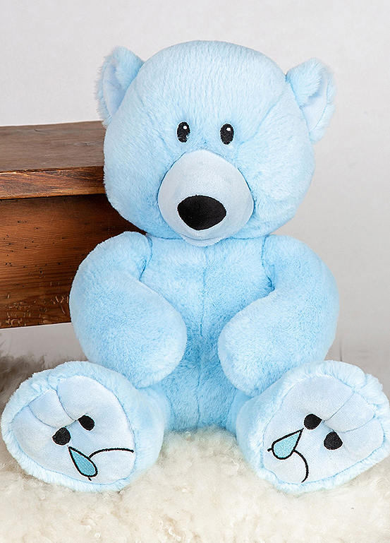 Blue Sad Bear Soft Toy by Mood Bears | Look Again