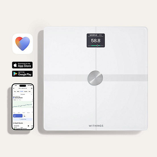 Body Smart Advanced Body Composition Wi-Fi Scale - White by Withings ...
