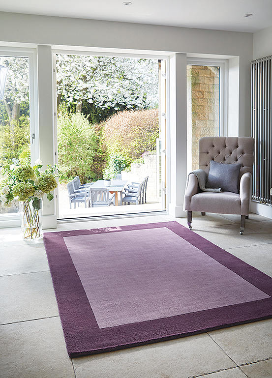 Borders Wool Rug by Origin | Look Again