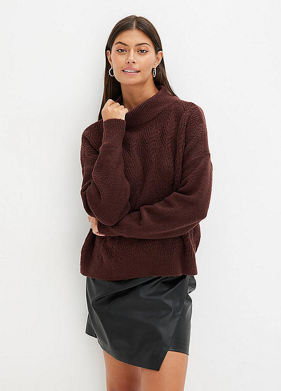 Boxy Pattern Knit Jumper by bonprix | Look Again