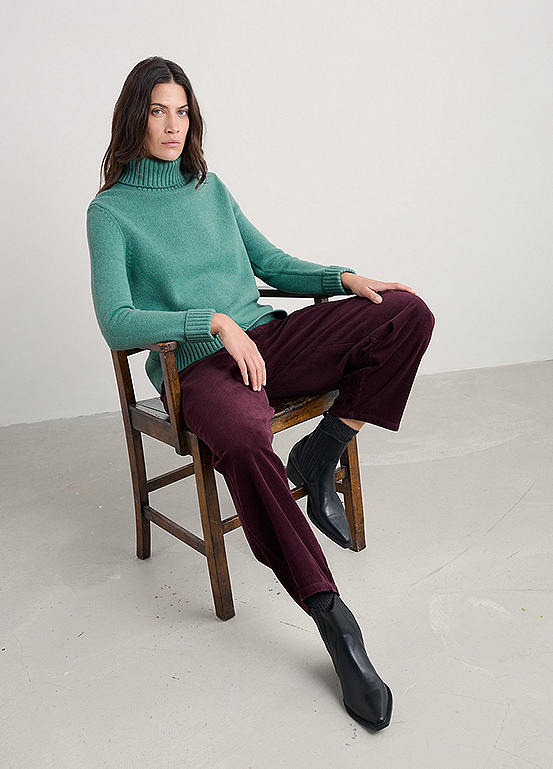 Braque Lambswool Blend Roll Neck Jumper by Seasalt Cornwall | Look Again